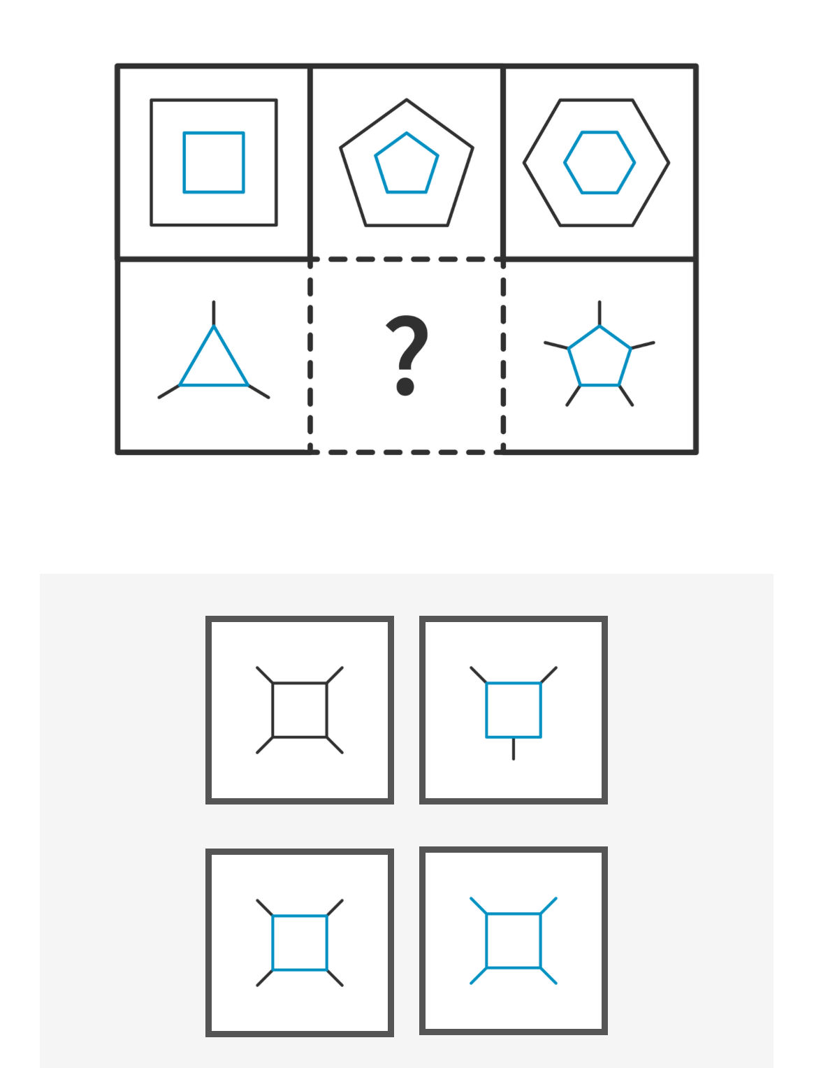 Which figure completes the pattern? | StudyX
