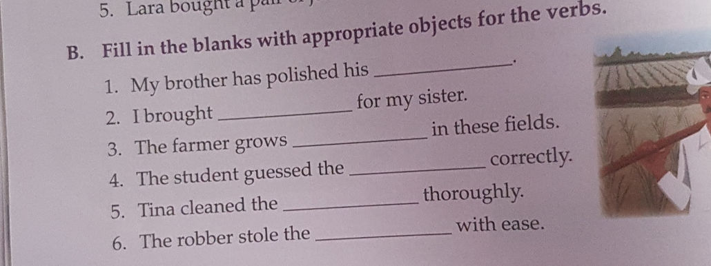 B. Fill in the blanks with appropriate | StudyX