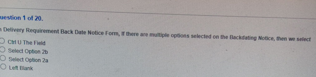 Delivery Requirement Back Date Notice Form, | StudyX