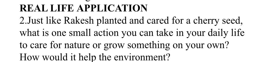 2. Just like Rakesh planted and cared for a | StudyX