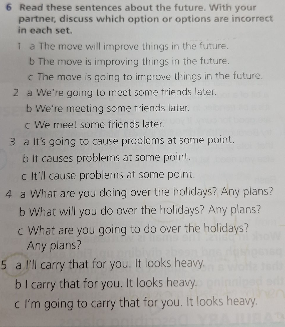 6 Read these sentences about the future. | StudyX