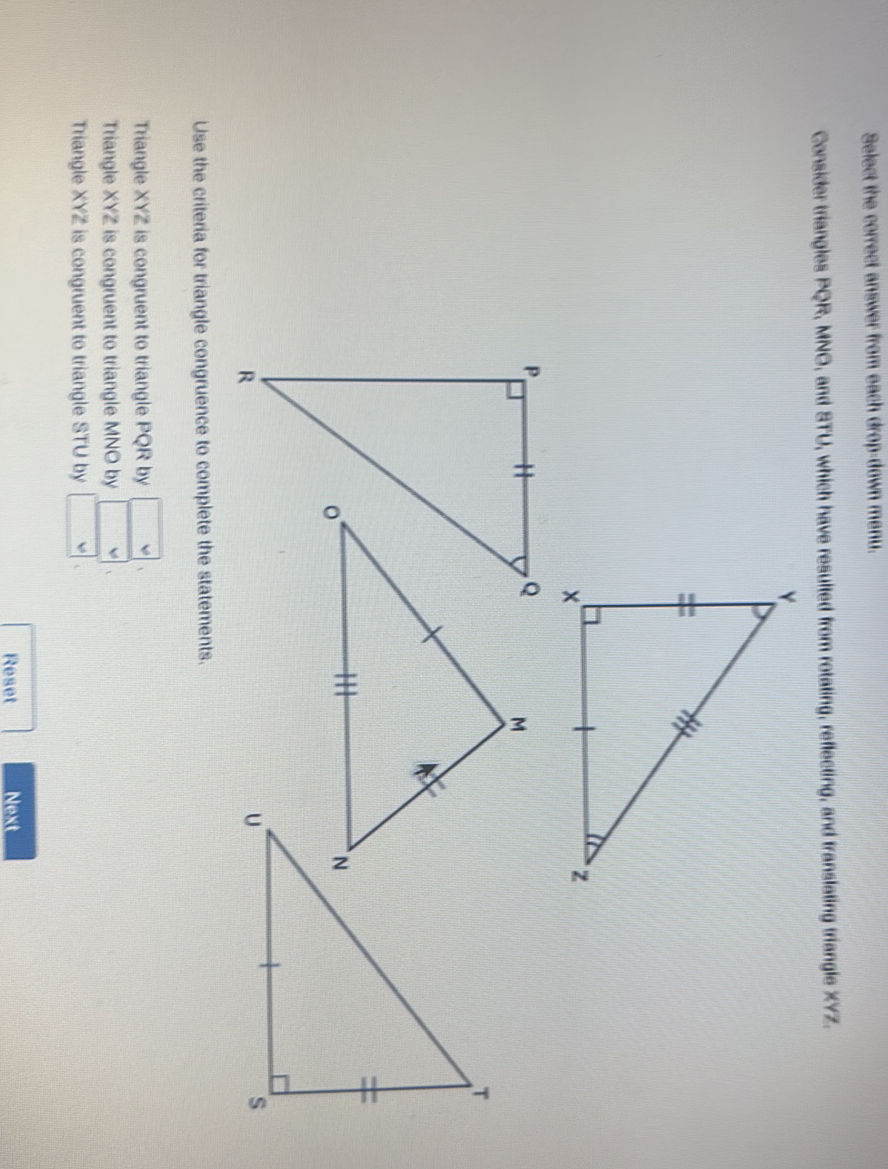 Select the correct answer from each | StudyX
