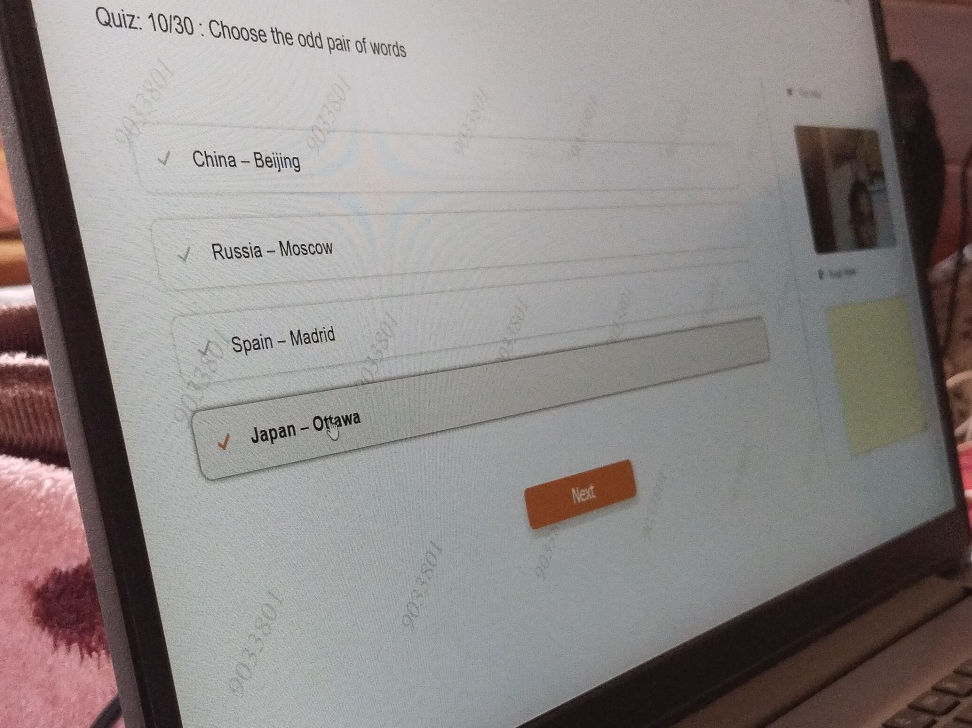 Quiz: 10/30: Choose the odd pair of words | StudyX