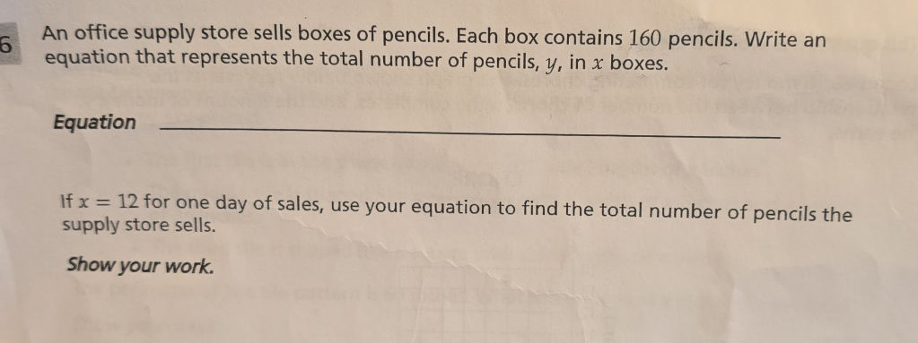 An office supply store sells boxes of | StudyX