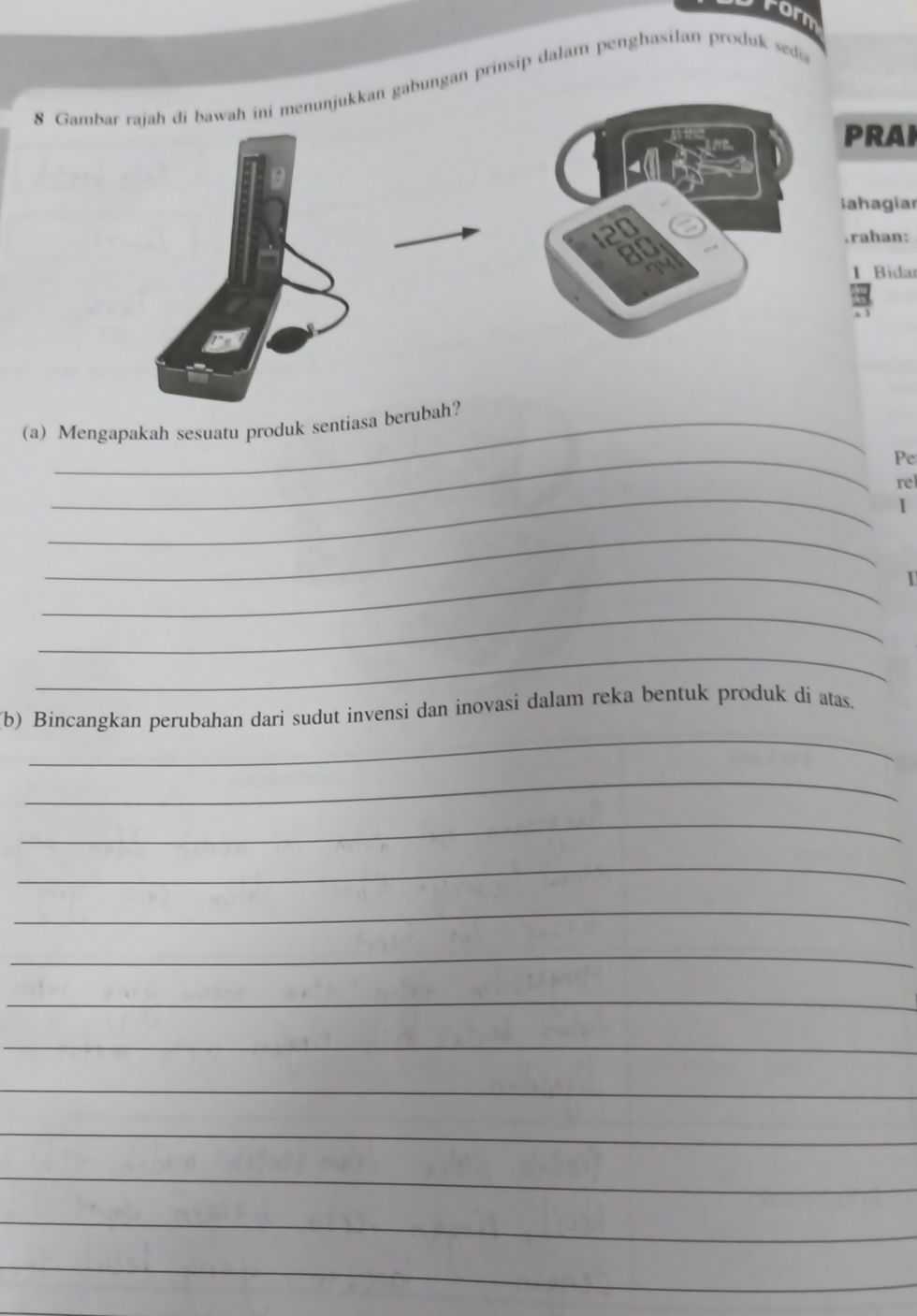 8 Gambar rajah di bawah ini menunjukkan | StudyX