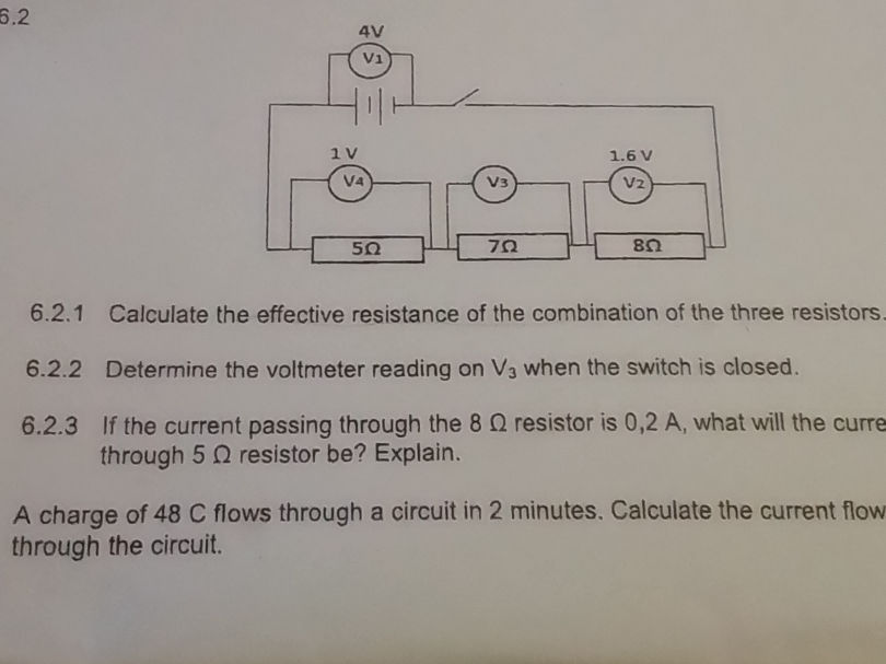 6.2.1 Calculate the effective resistance of | StudyX