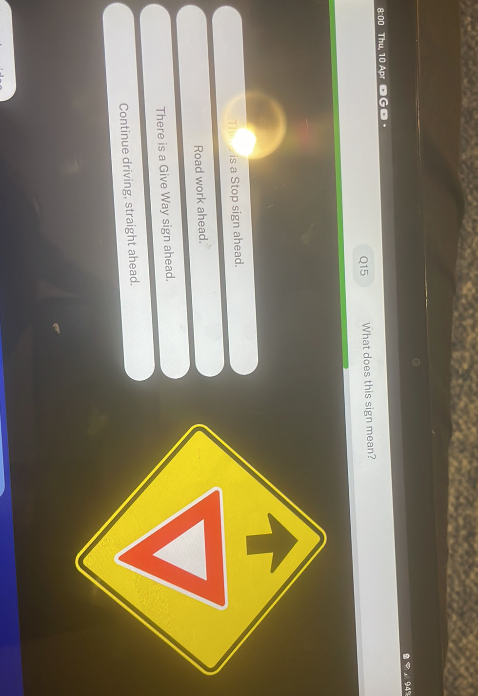 What does this sign mean? There is a Stop | StudyX