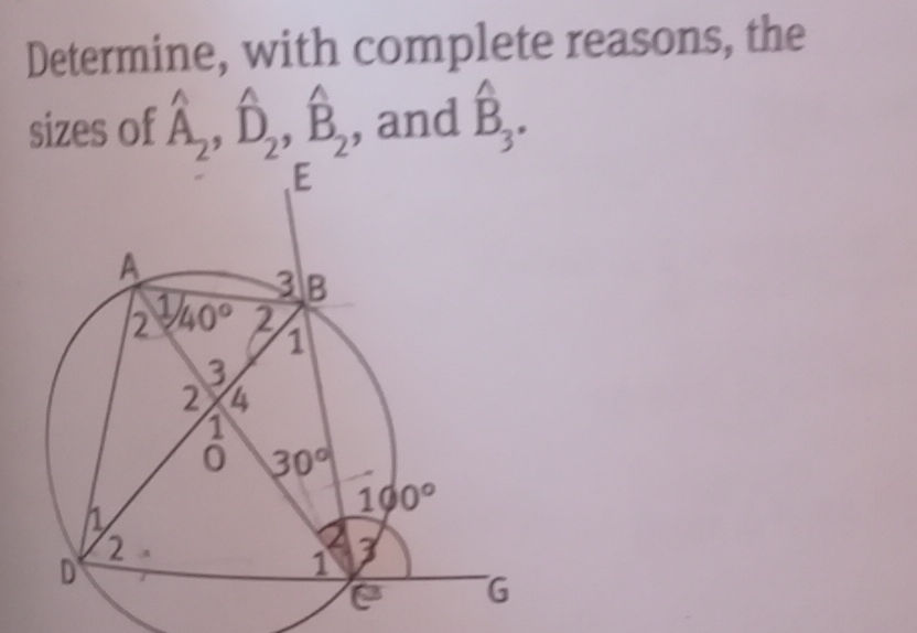 Determine, with complete reasons, the sizes | StudyX