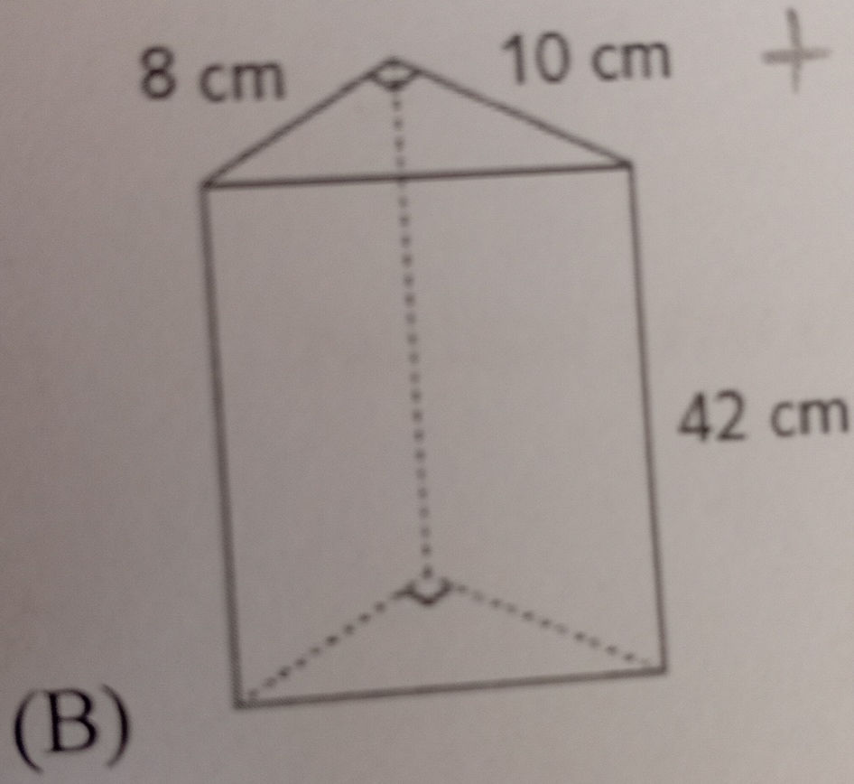 The image shows a triangular prism with the | StudyX