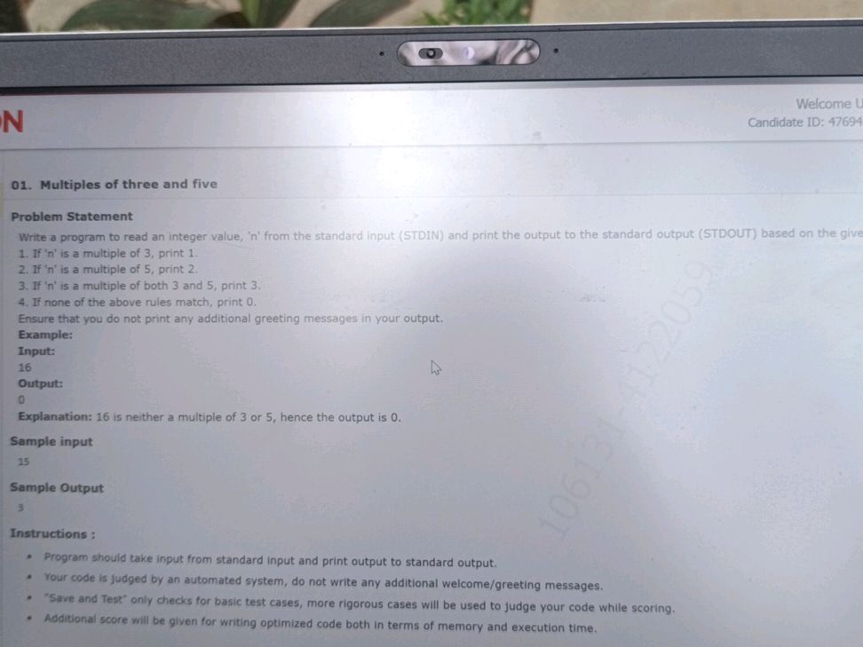 Write a program to read an integer value, | StudyX