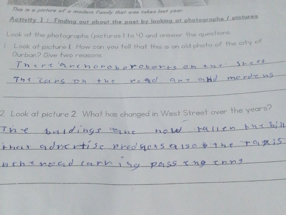 Look at the photographs (pictures 1 to 4) | StudyX