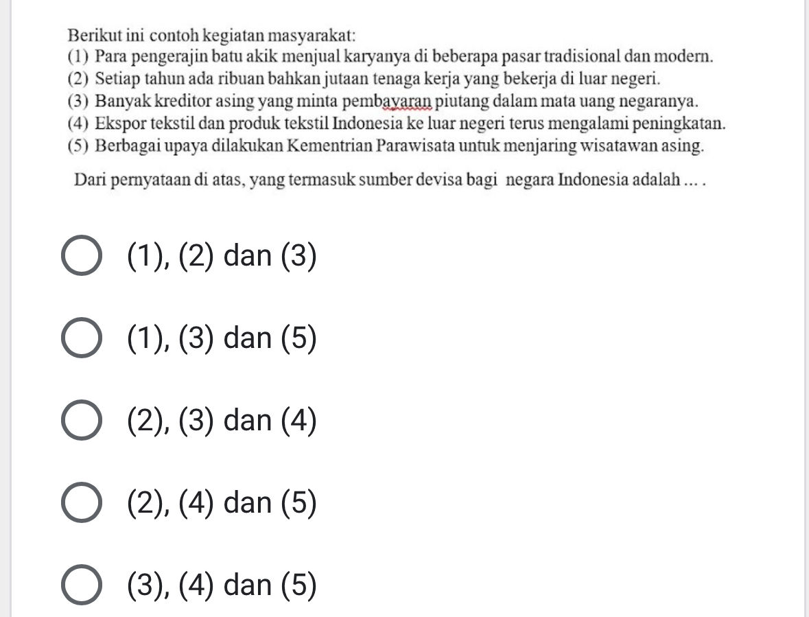 Berikut ini contoh kegiatan masyarakat: (1) | StudyX