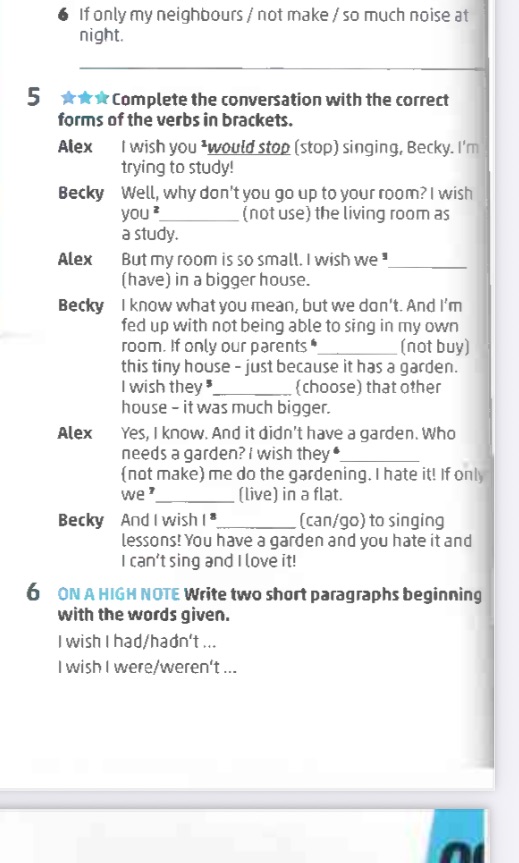 5 ★★★ Complete the conversation with the | StudyX