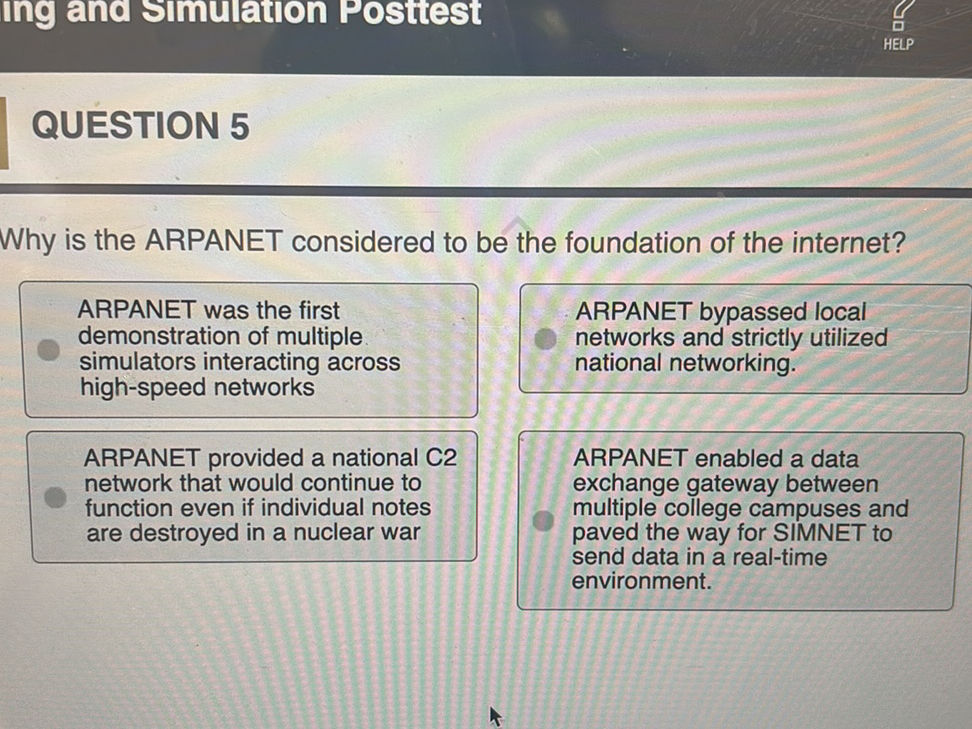 Why is the ARPANET considered to be the | StudyX