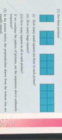(2) See these pictures: (i) How many small | StudyX