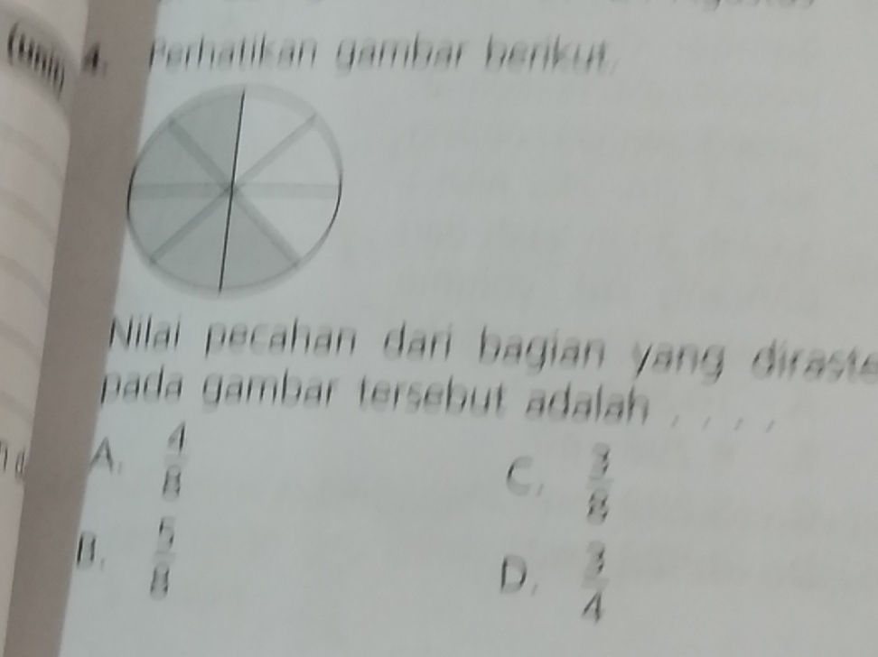 Perhatikan gambar berikut. Nilai pecahan | StudyX