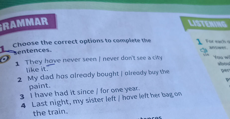 Choose the correct options to complete the | StudyX