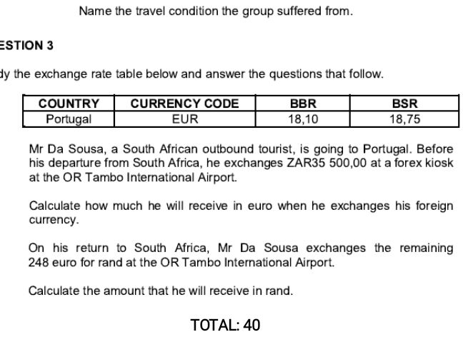 Name the travel condition the group suffered | StudyX
