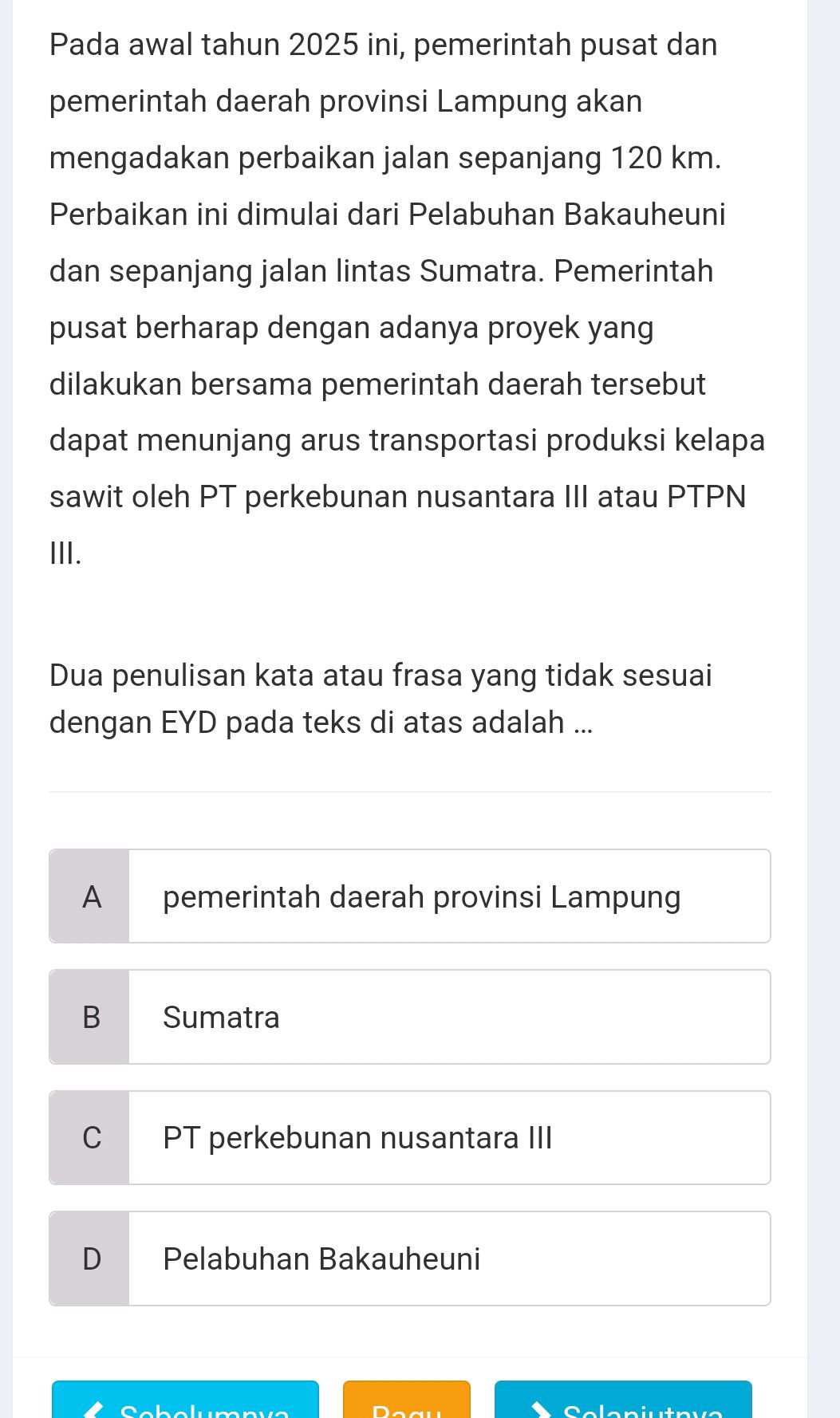 Dua penulisan kata atau frasa yang tidak | StudyX