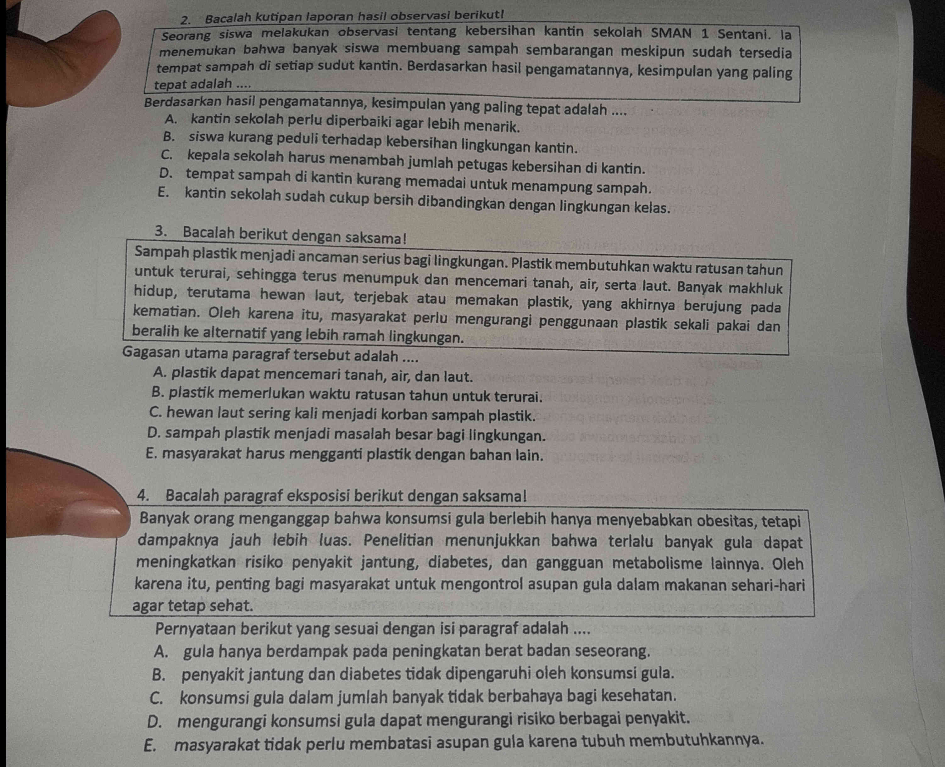 2. Bacalah kutipan laporan hasil observasi | StudyX 2. Bacalah kutipan laporan hasil observasi | StudyX
