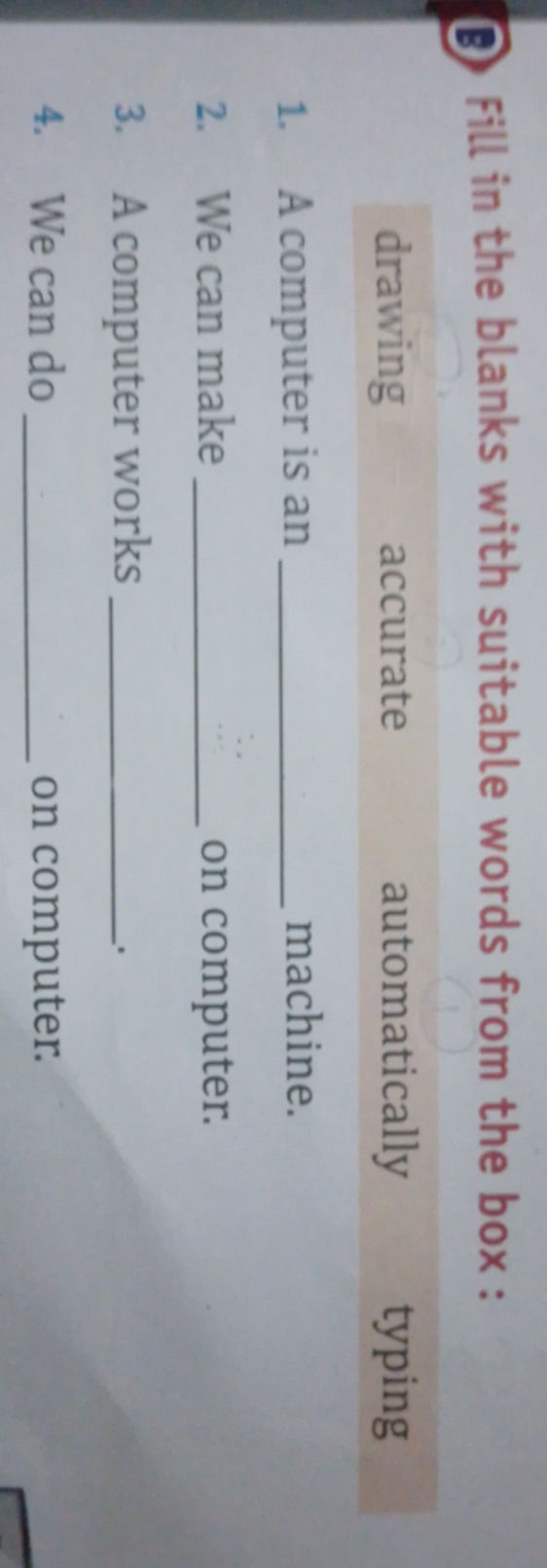 Fill in the blanks with suitable words from | StudyX