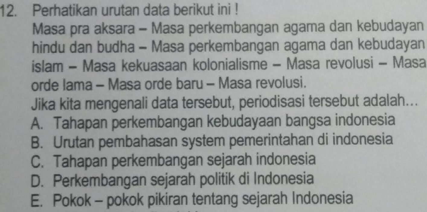 12. Perhatikan urutan data berikut ini ! | StudyX