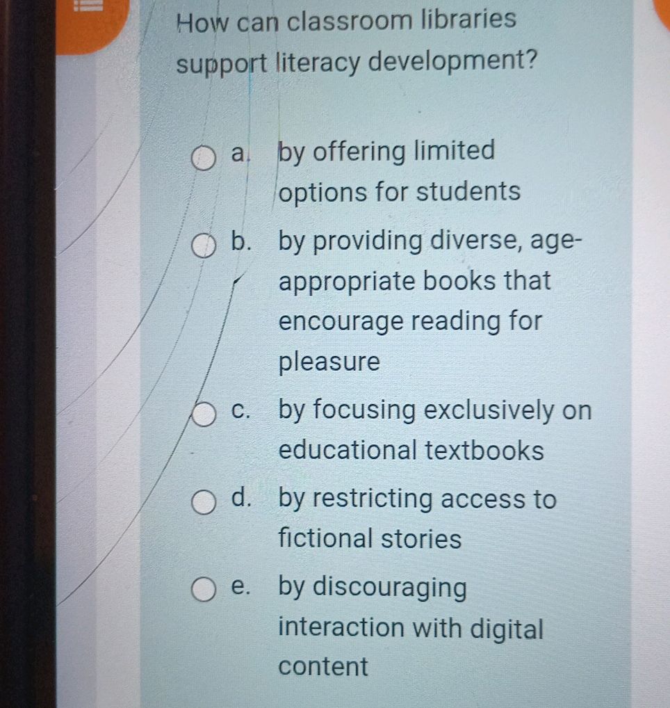 How can classroom libraries support literacy | StudyX