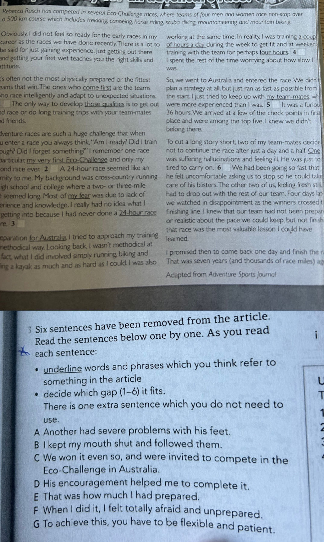 Six sentences have been removed from the | StudyX