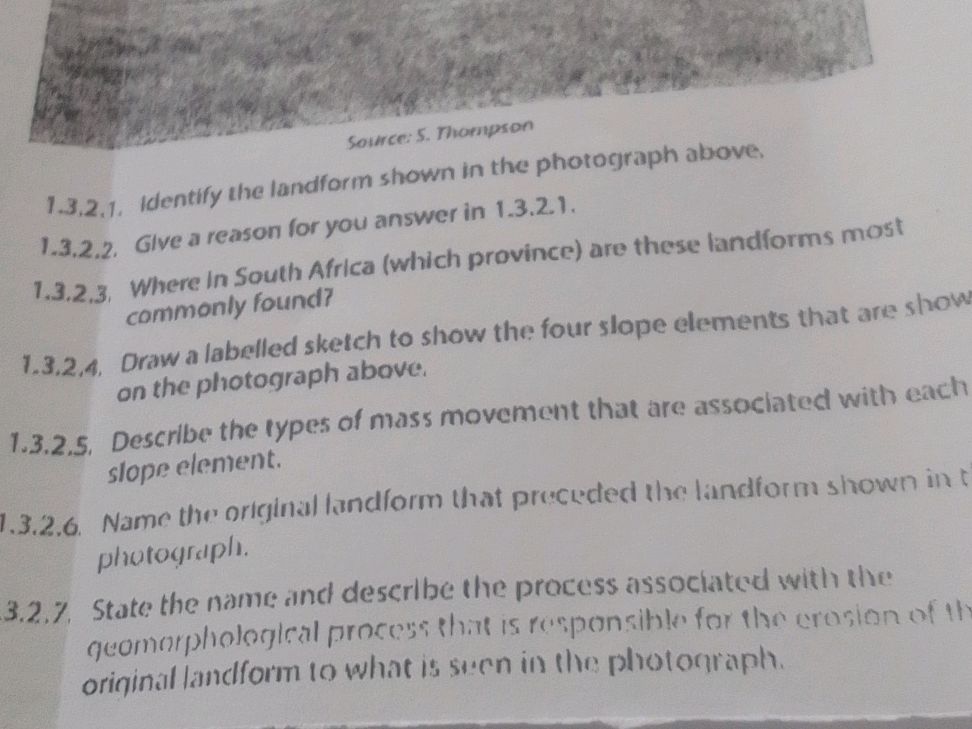 1.3.2.1. Identify the landform shown in the | StudyX