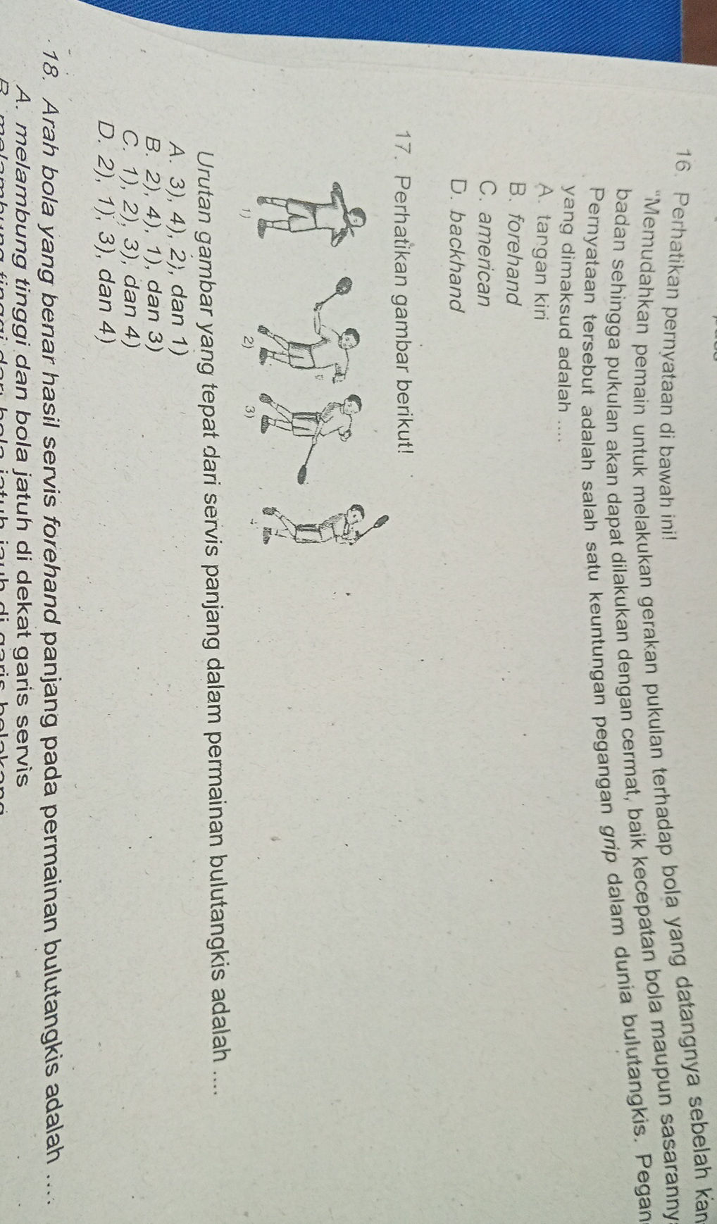 16. Perhatikan pernyataan di bawah ini! | StudyX