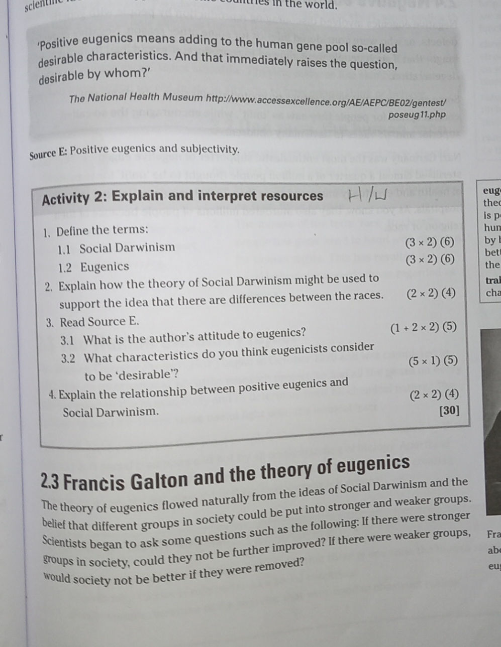Activity 2: Explain and interpret resources | StudyX