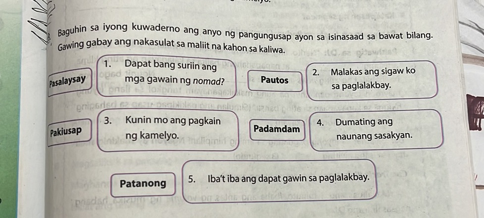 Baguhin sa iyong kuwaderno ang anyo ng | StudyX