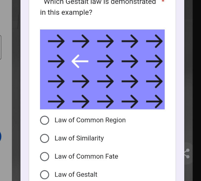 Which Gestalt law is demonstrated in this | StudyX