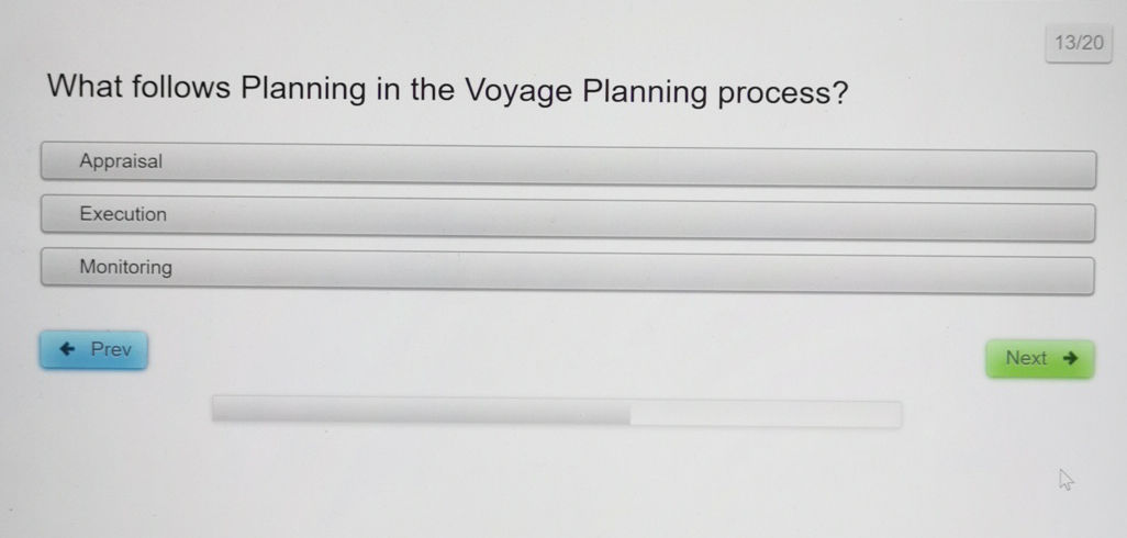 What follows Planning in the Voyage Planning | StudyX