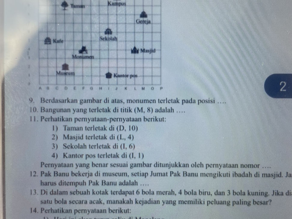 9. Berdasarkan gambar di atas, monumen | StudyX