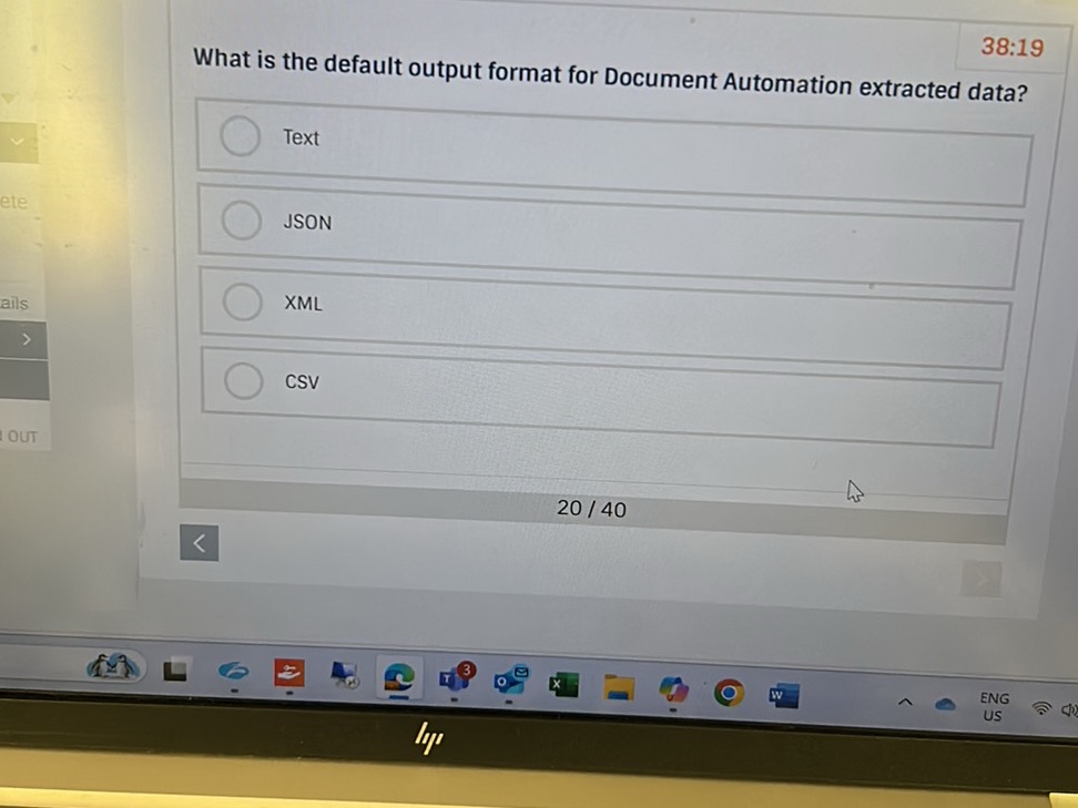 What is the default output format for | StudyX