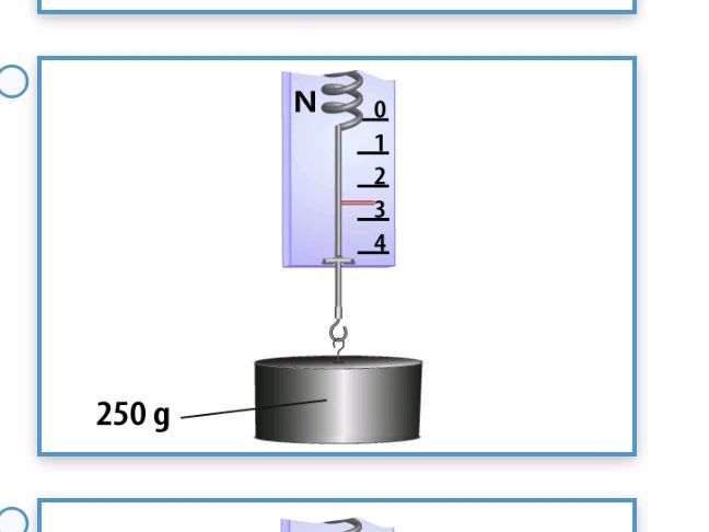 The image shows a spring scale with a weight | StudyX