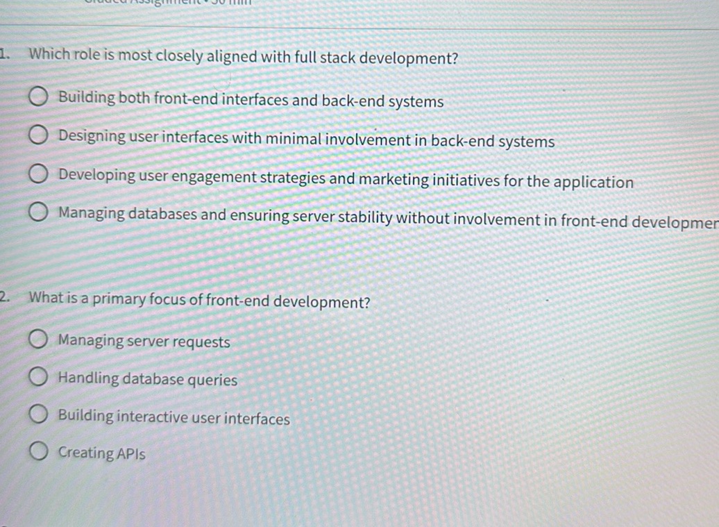 1. Which role is most closely aligned with | StudyX