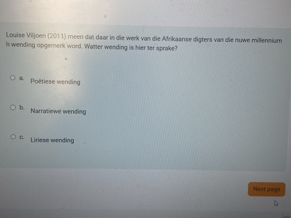 Louise Viljoen (2011) meen dat daar in die | StudyX