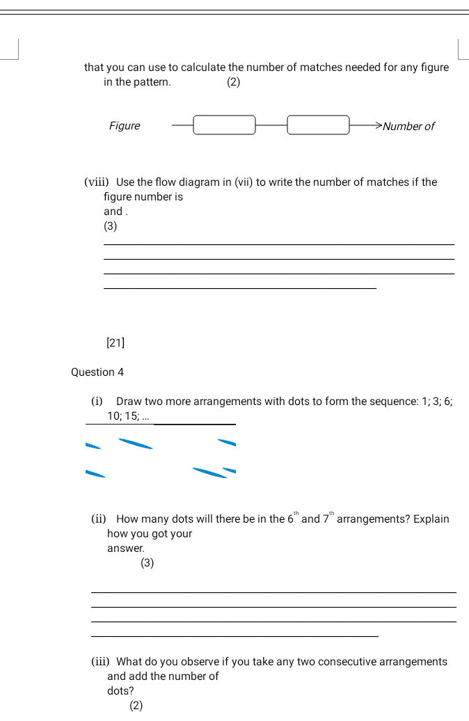 (i) Draw two more arrangements with dots to | StudyX