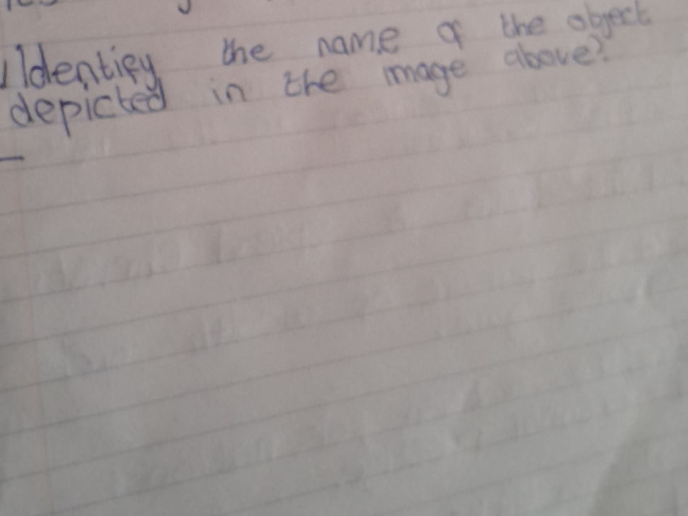 Identify the name of the object depicted in | StudyX