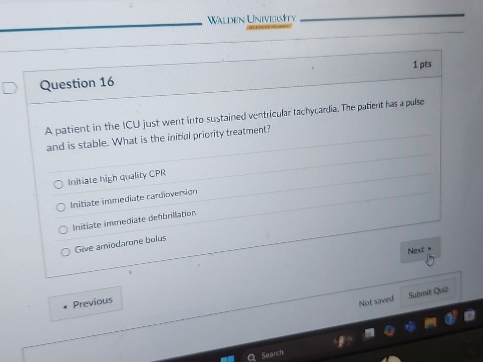 A patient in the ICU just went into | StudyX