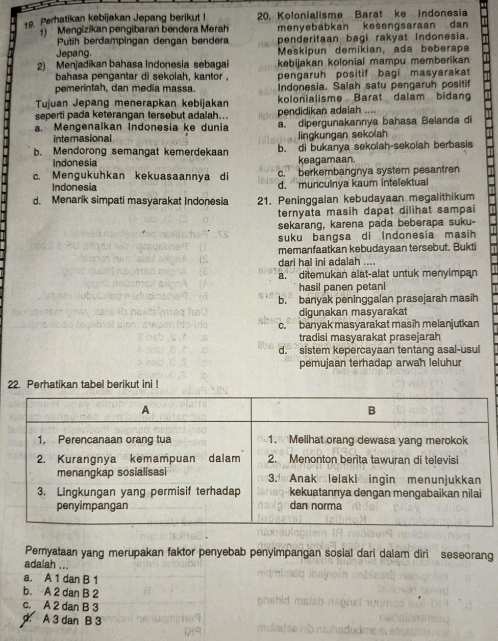 22. Perhatikan tabel berikut ini ! | A | StudyX