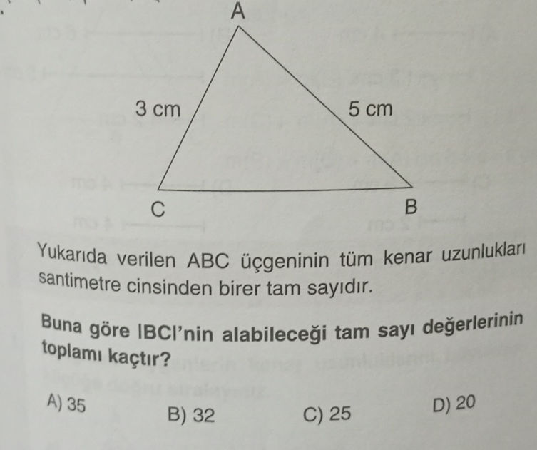 A triangle ABC is given. The lengths of the | StudyX