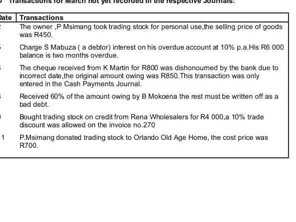 | Date | Transactions | |---|---| | 2 | The | StudyX