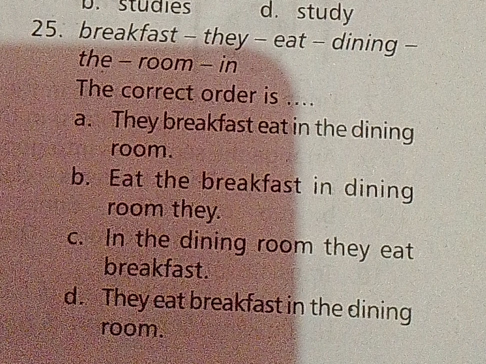25. breakfast - they - eat - dining - the - | StudyX