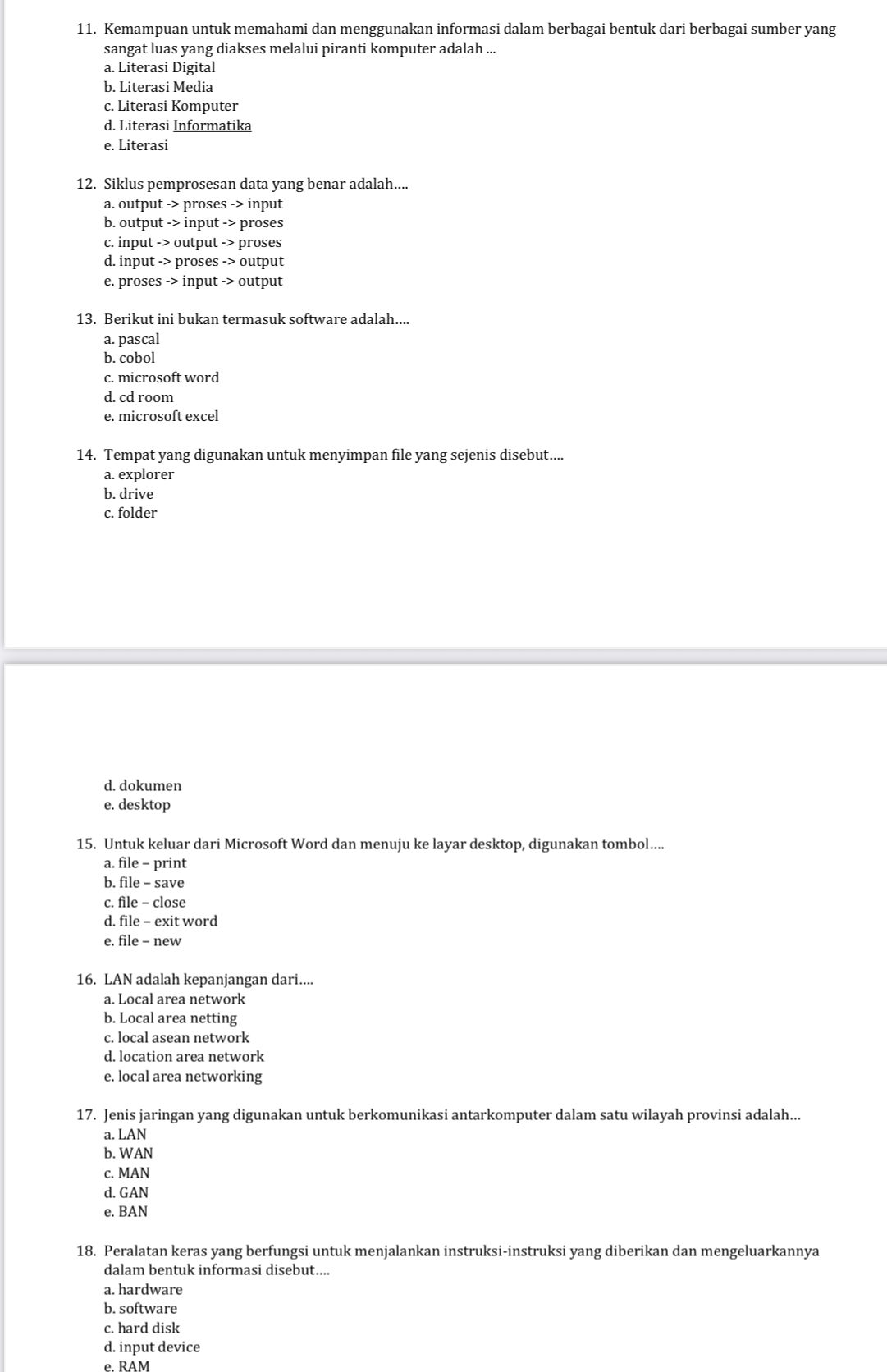 11. Kemampuan untuk memahami dan menggunakan | StudyX