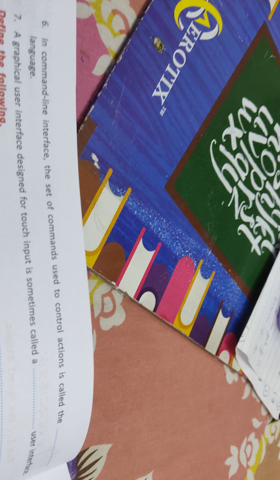 6. In command-line interface, the set of | StudyX