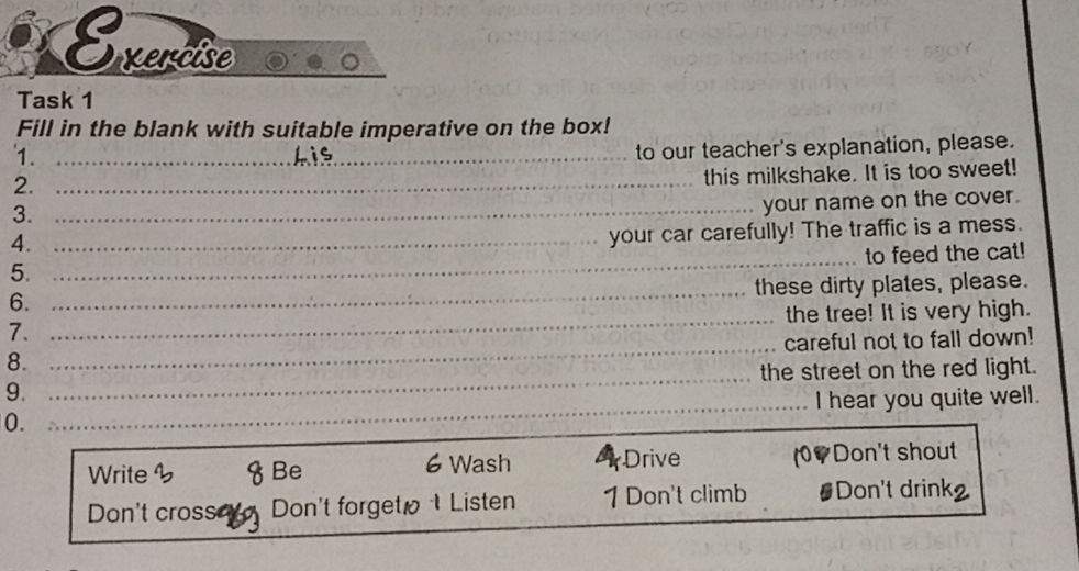 Task 1 Fill in the blank with suitable | StudyX