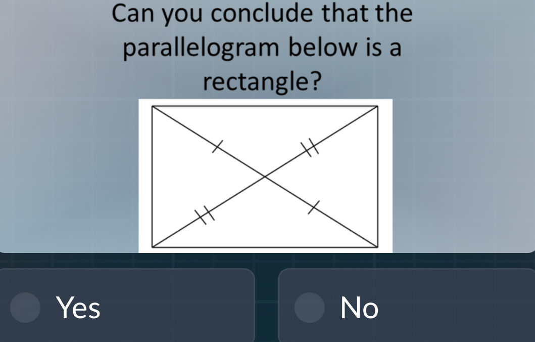 Can you conclude that the parallelogram | StudyX